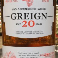Greign 20 Years Single Grain Scotch Whisky 大豐收 20年 單一穀物威士忌 (700ml 40% ...