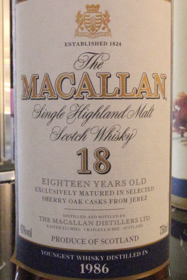 MACALLAN 18 years 1986 麥卡倫 18年 1986 絕版美品 (750ml 43%) - ~ Kuva Whisky 古華酒藏
