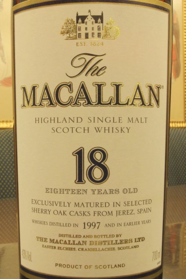 (現貨) MACALLAN 18 years 1997 麥卡倫 18年 1997 經典之作 精裝版 (700ml 43%) - ~ Kuva ...