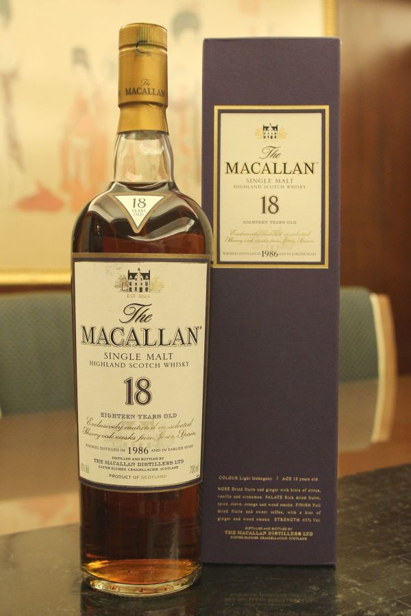 MACALLAN 18 years 1986 麥卡倫 18年 1986 經典之作 (700ml 43%) - ~ Kuva Whisky 古華酒藏