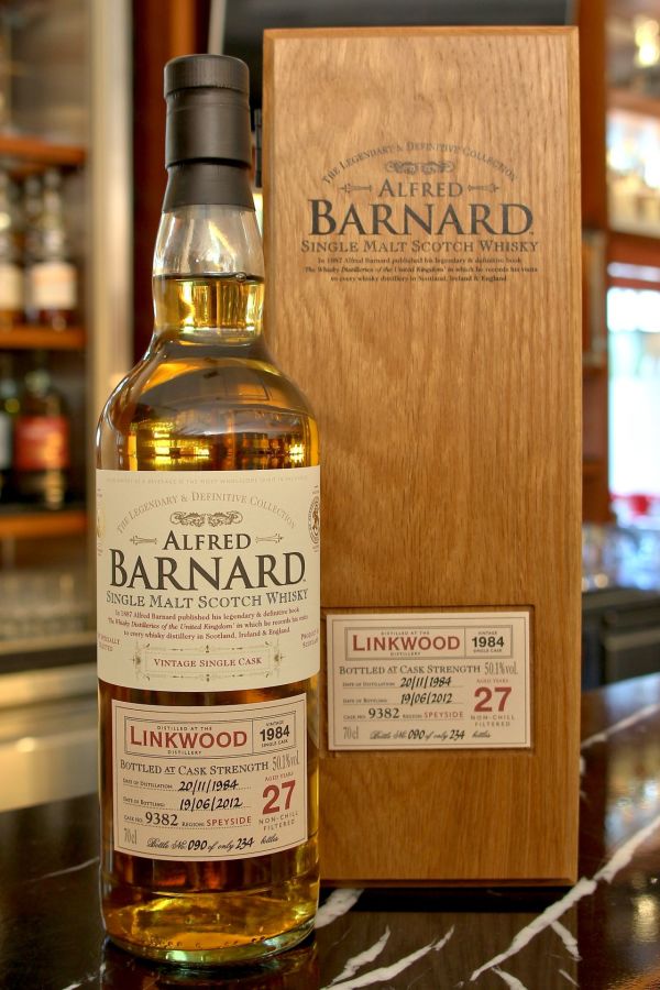 ALFRED BARNARD Linkwood 1984 27 years Single Cask 林肯伍德 1984 27年 單桶原酒 ...