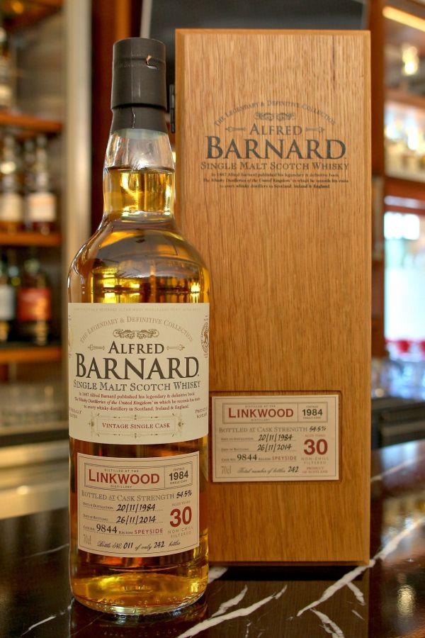 ALFRED BARNARD Linkwood 1984 30 years Single Cask 林肯伍德 1984 30年 單桶原酒 ...