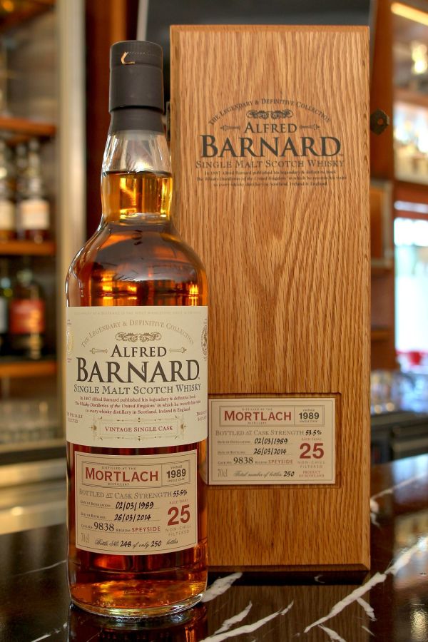 (現貨) ALFRED BARNARD Mortlach 1989 25 years Single Cask 慕赫 1989 25年 單桶原酒 ...