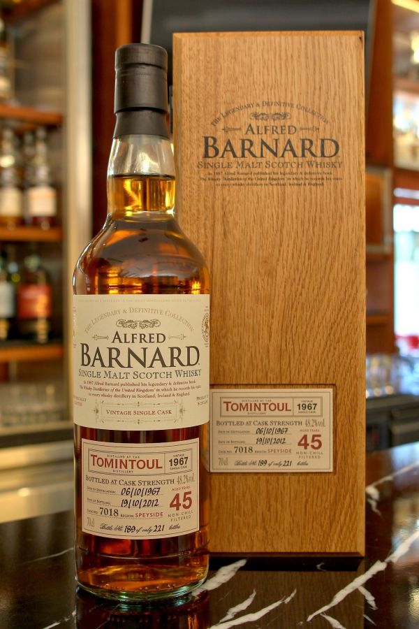 (現貨) ALFRED BARNARD Tomintoul 1967 45 years Single Cask 都明多 1967 45年 單桶 ...