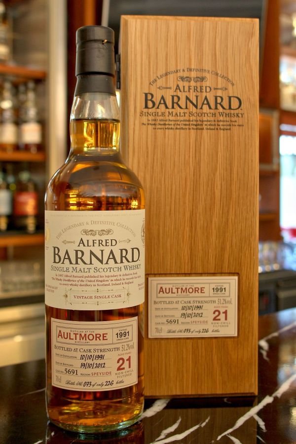 (現貨) ALFRED BARNARD Aultmore 1991 21 years Single Cask 雅墨 1991 21年 單桶原酒 ...