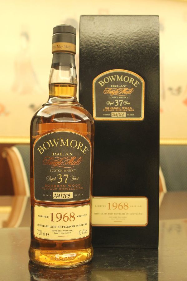 (現貨) BOWMORE 1968 37 years Bourbon wood 波摩 1968 37年 波本桶 (700ml 43.4% ...