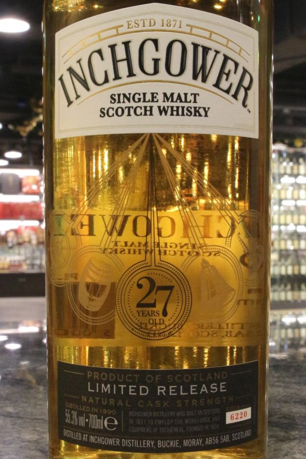 (現貨) Inchgower 1990 27 Years Cask Strength 英尺高爾 27年 限量原酒 (700ml 55.3% ...