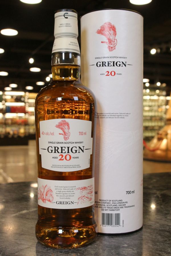 Greign 20 Years Single Grain Scotch Whisky 大豐收 20年 單一穀物威士忌 (700ml 40% ...