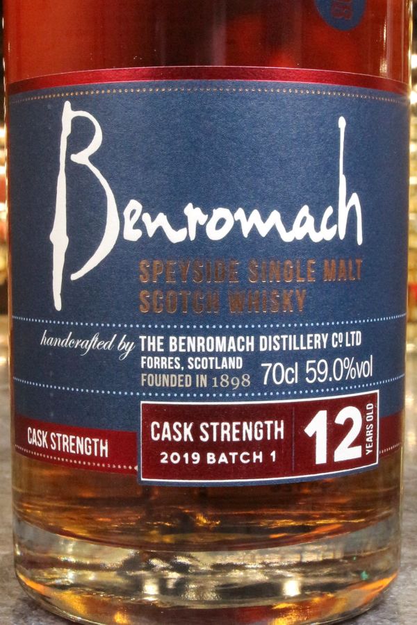 Benromach 12 Years Old Cask Strength 2019 Batch 1 百樂門12年雪莉桶原酒 台灣限定 ...