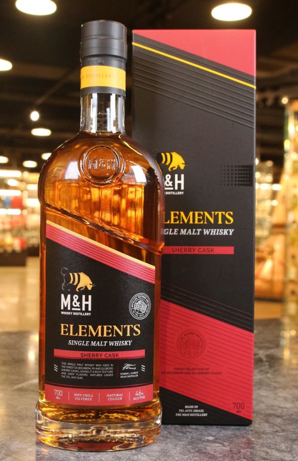 M&H Elements Sherry Cask Single Malt Whisky 奶與蜜 元素系列 雪莉桶 (700ml 46% ...