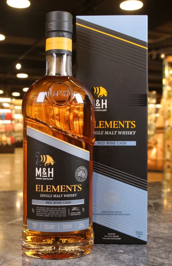 M&H Elements Red Wine Cask Single Malt Whisky 奶與蜜 元素系列 紅葡萄酒桶 (700ml 46% ...
