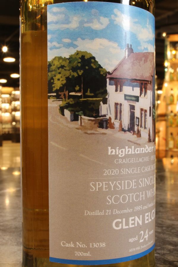 Glen Elgin 1995 24 Years Highlander Inn 格蘭愛琴 24年 高地人小酒館年度選桶 (700ml 50.7 ...